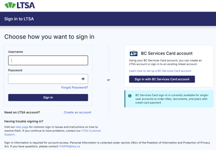 LTSA Account Enhancements Now Live - LTSA